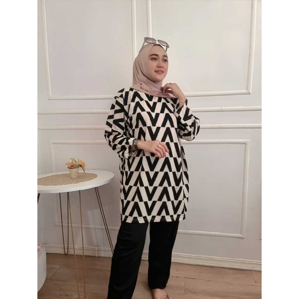 Jual ONE SET LD 120 Setelan Wanita Celana dan Atasan Oversize Terbaru | Shopee Indonesia