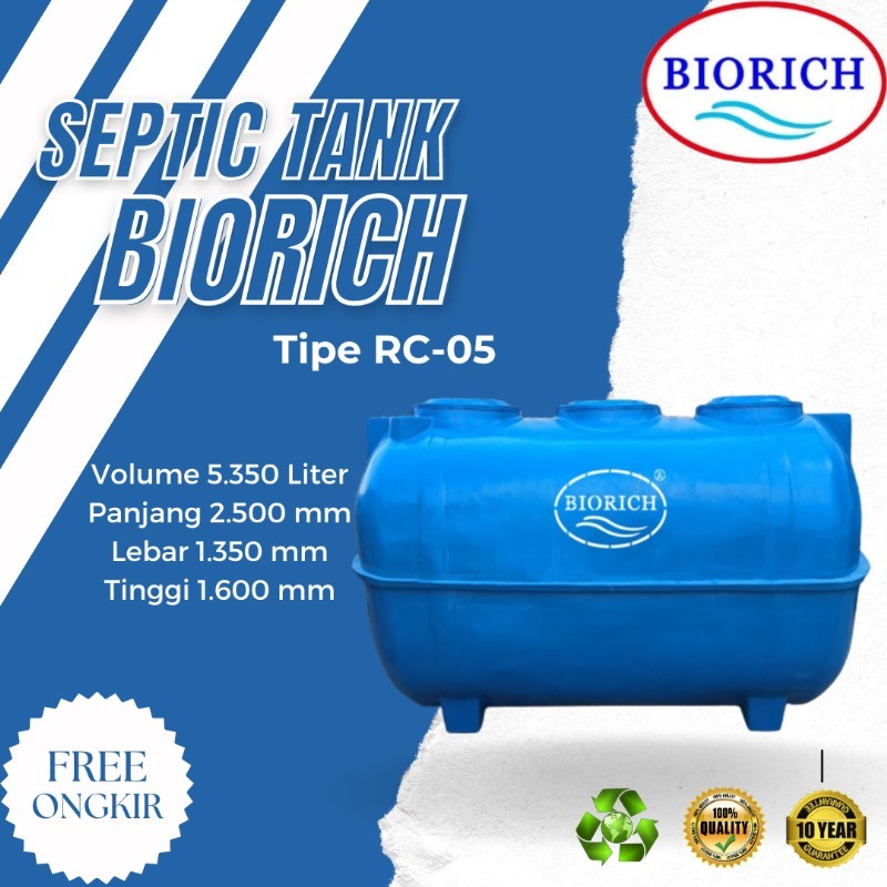 Jual Septic Tank BIORICH - Tipe RC 05 Kualitas Tinggi biotech biofill ...