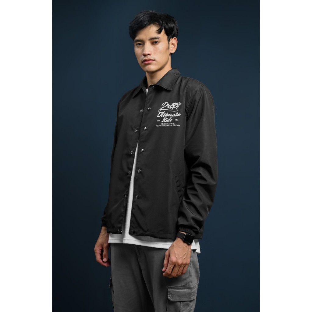 Jual Prepp Studio - Coach Jacket Ultimate Ride Black | Shopee Indonesia