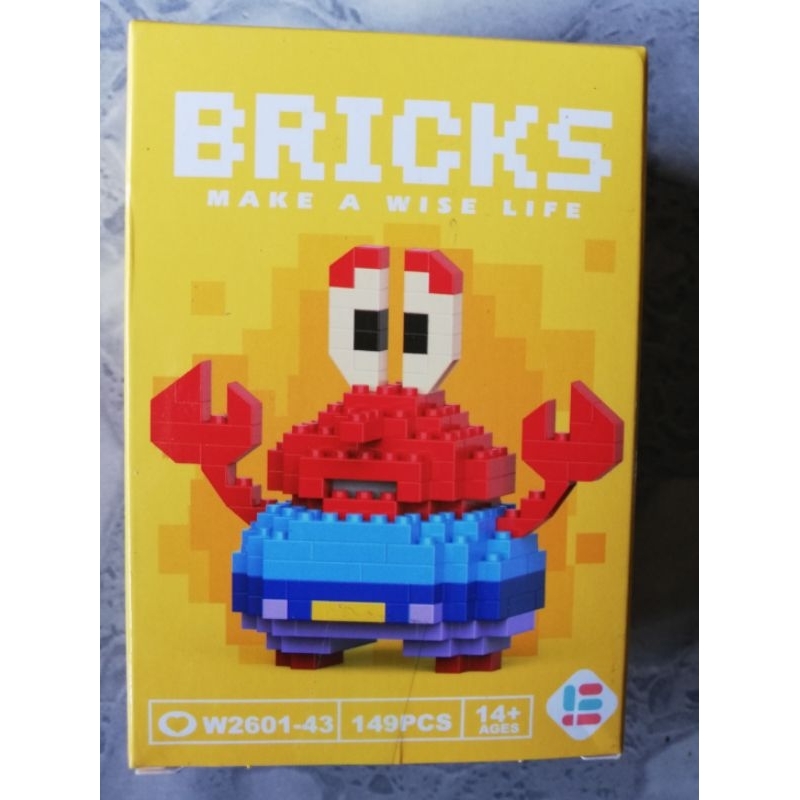 Jual Nano Brick Micro Blocks model 3D Luffy Mario Luigi My Melodi ...