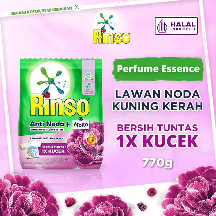 Jual Rinso Molto Detergent Bubuk Deterjen Anti Noda Perfume Essence 770 ...