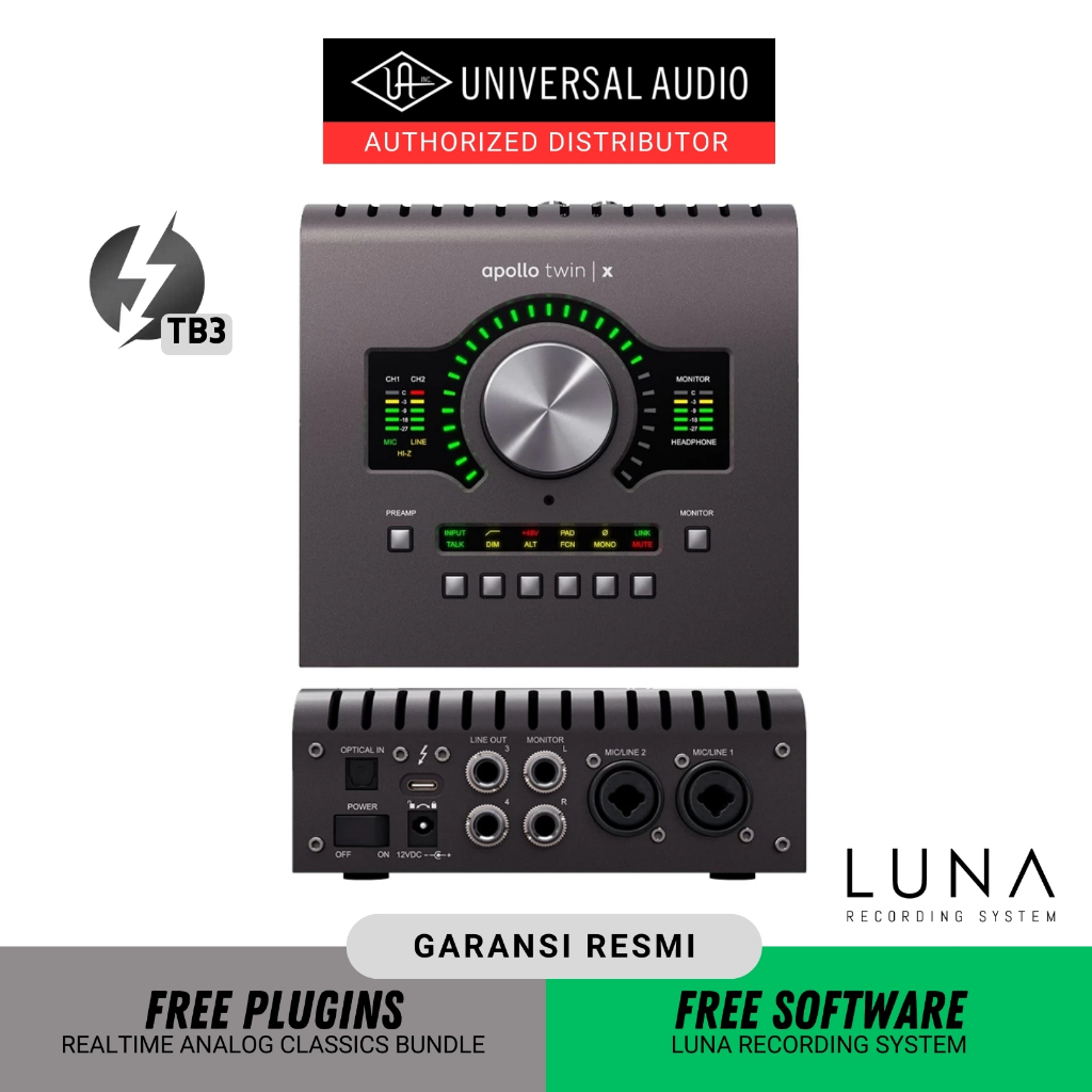 Jual Universal Audio Apollo Twin X Duo Thunderbolt Audio Interfaces