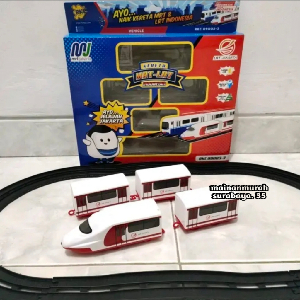 Jual Mainan Terbaru Kereta Api MRT Track Train Kereta Listrik RKC 09003 ...