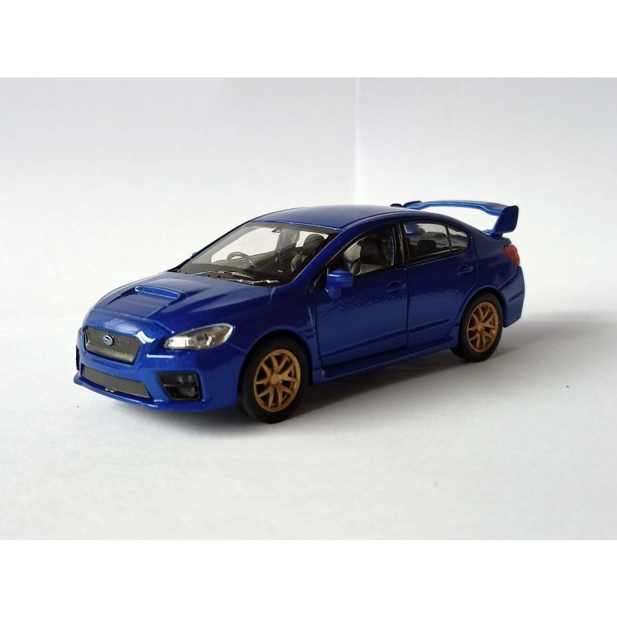 Jual Diecast Mobil Subaru WRX STI biru miniatur mobil Welly 1:36 murah ...