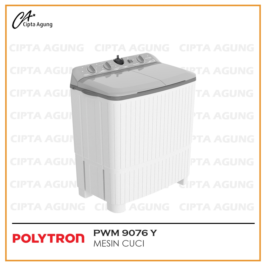 Jual MESIN CUCI 2 TABUNG 9 KG POLYTRON PWM-9076G/Y / PWM 9076 G/Y | Shopee Indonesia
