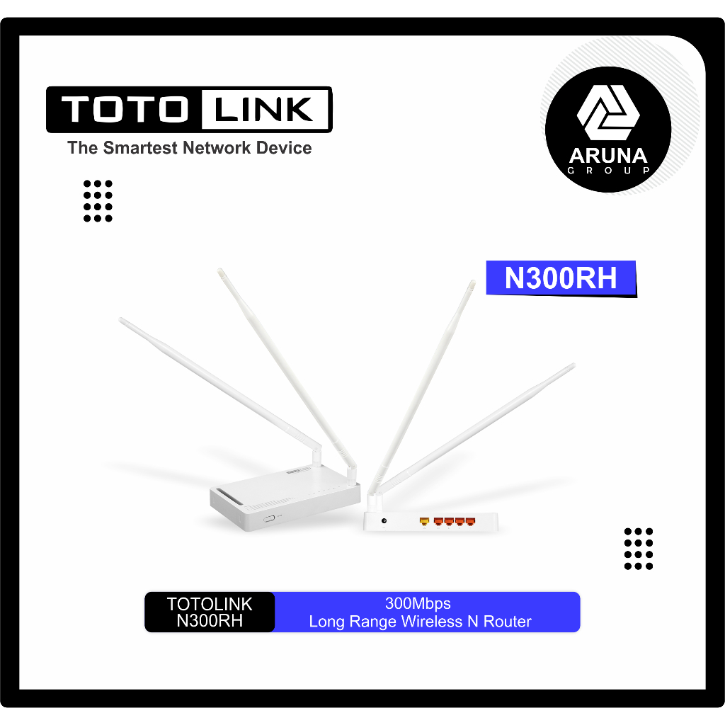 Jual Totolink N300RH 300Mbps Long Range Wireless Router | Shopee Indonesia