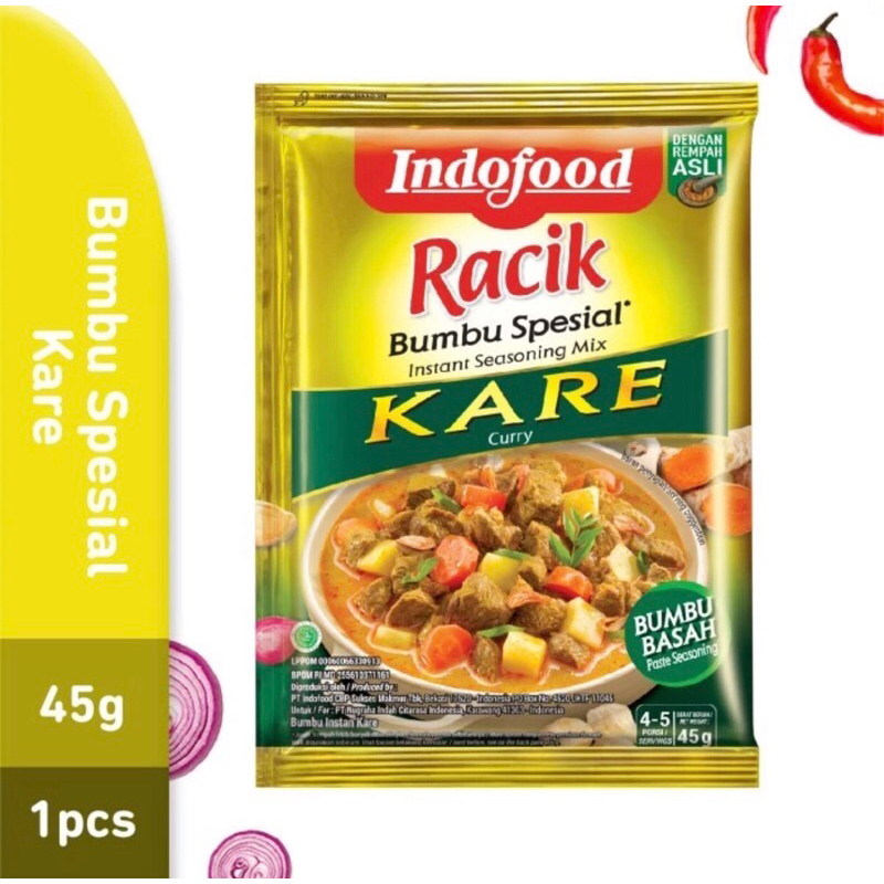 Jual INDOFOOD BUMBU INSTANT KARE 45gr | Shopee Indonesia