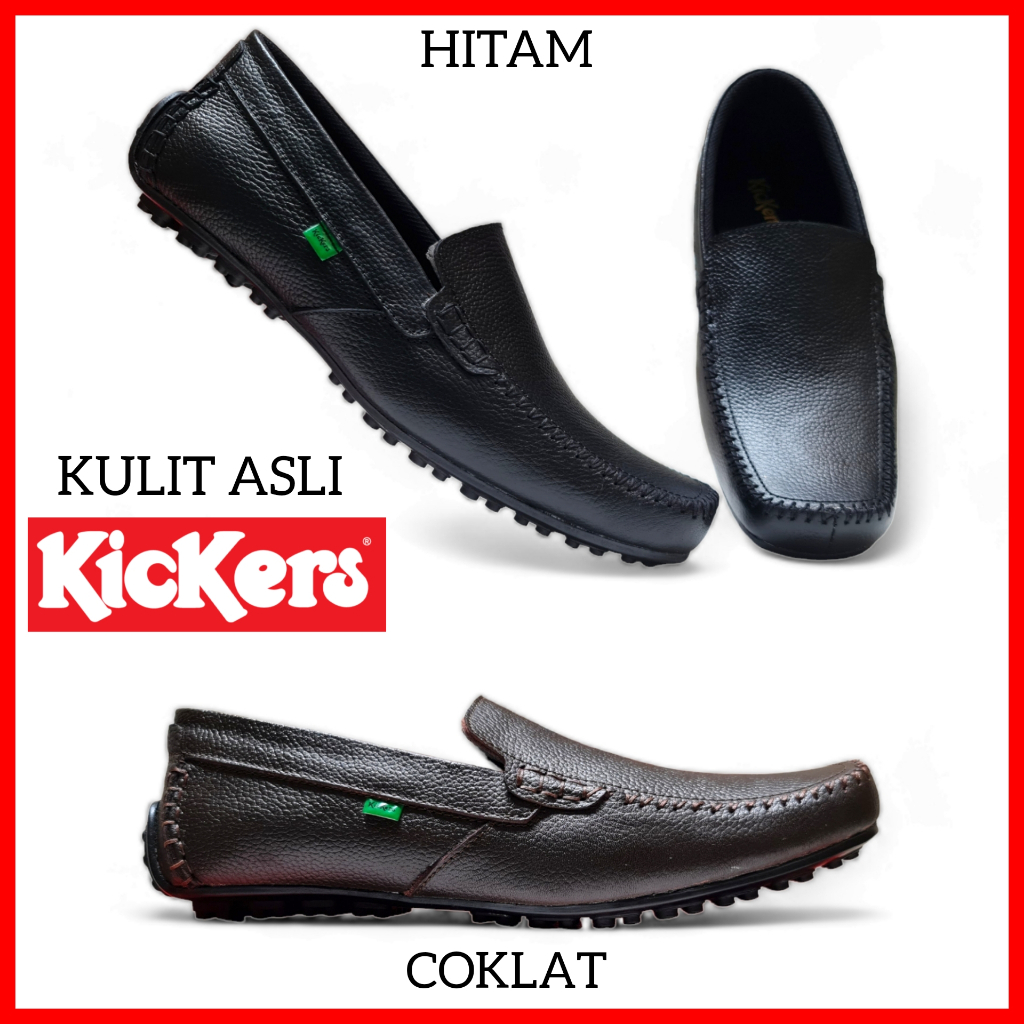 Jual SEPATU KERJA KANTOR PRIA FORMAL / SEPATU PANTOFEL KICKERS KULIT ...
