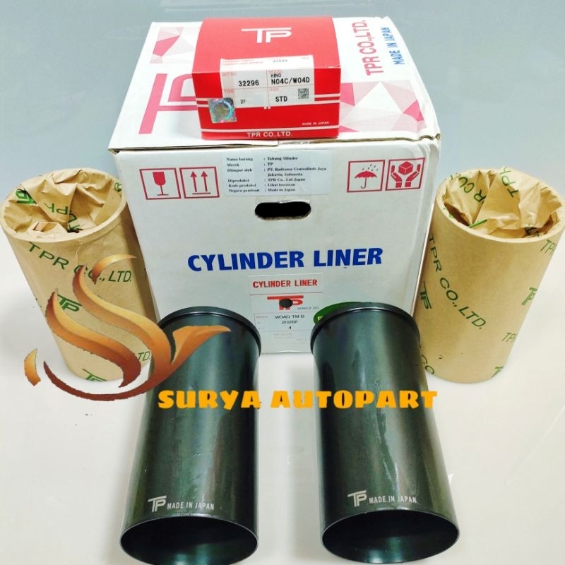 Jual PAKET LINER+RING PISTON TP JAPAN ASLI DUTRO HT130 W04D STD ...