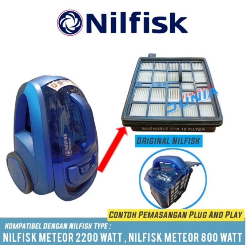 Jual Hepa Filter Vacum Cleaner Nilfisk METEOR ORIGINAL | Shopee Indonesia