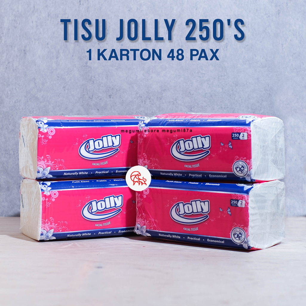 Jual Tisu Jolly 250 Sheets 2ply / Tisu Jolly 250 paket isi 4 pack ...