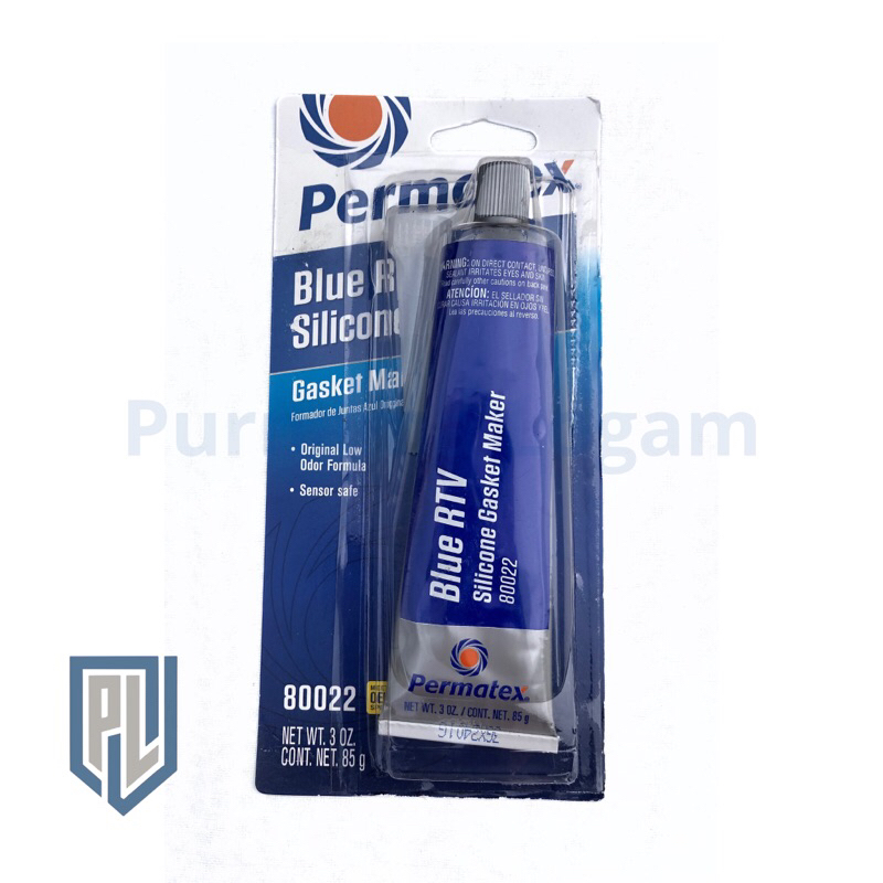 Jual LEM PACKING BIRU PERMATEX LEM GASKET MAKER BLUE RTV SILICONE ...