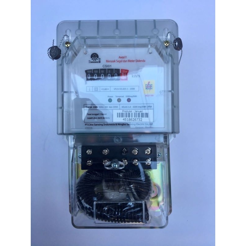 Jual Kwh Meter Listrik SMART SMI-200S 1phasa 5.40a Baru Segel Resmi ...