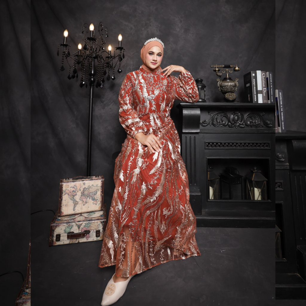 Jual RAISHA Kirana Full Payet dress exlusive / gamis / gaun pesta ...