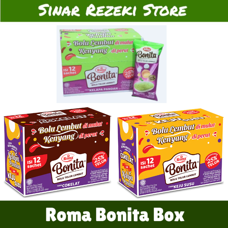 Jual Roma Bonita Box / Bolu Telur Bonita / Bolu Bonita | Shopee Indonesia