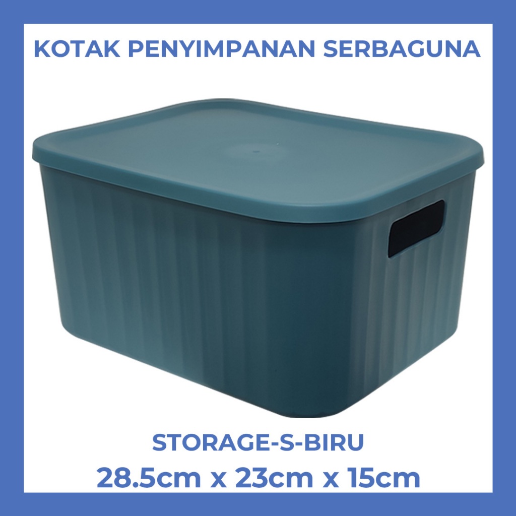 Jual Kotak Penyimpanan Serbaguna Storage Box Dengan Tutup Kotak Plastik ...