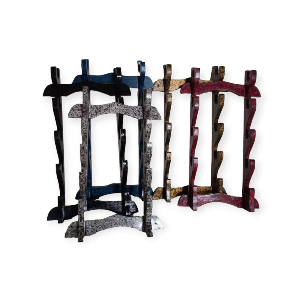 Jual Dudukan/Rak/Stand Golok & Pedang 5 Tahap Varian Warna Untuk ...