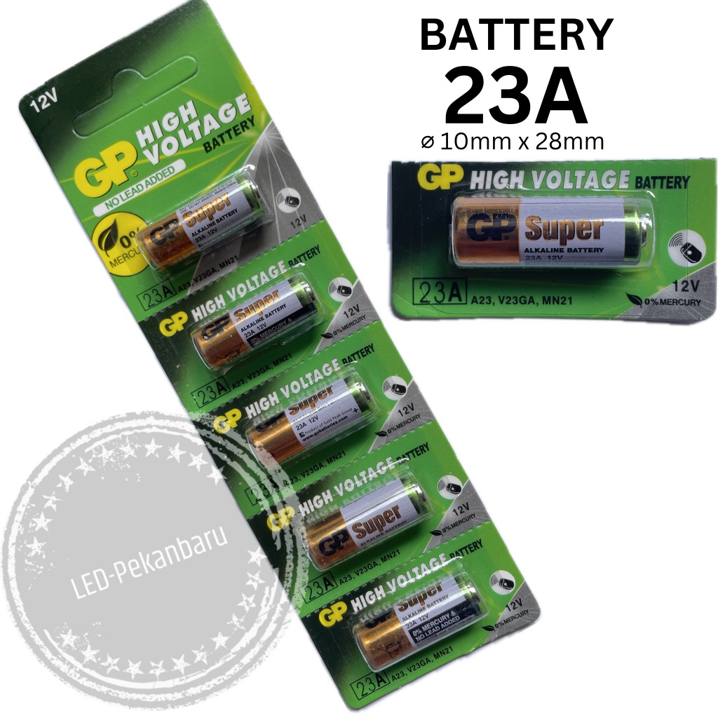 Jual BATTERY ALKALINE 23A 12V A23 V23GA MN21 A23AF BATT REMOT BATRAI ...