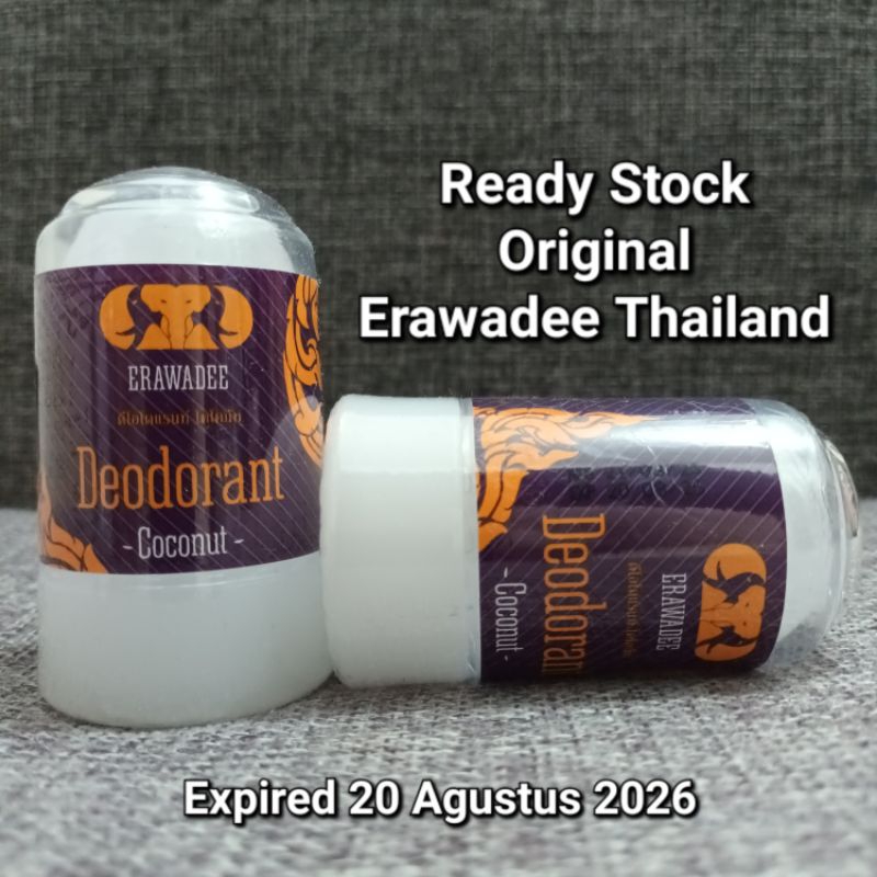 Jual Erawadee Kristal Deodoran Kelapa Original Thailand | Shopee Indonesia