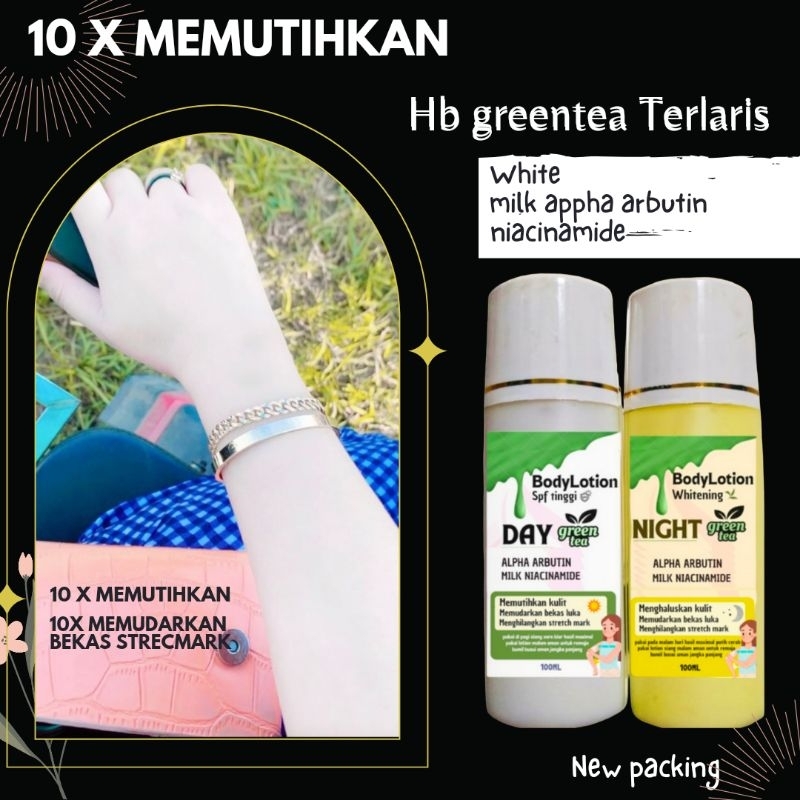 Jual Hbl new greantea 1 paket dapat 2 ( siang malam ) | Shopee Indonesia