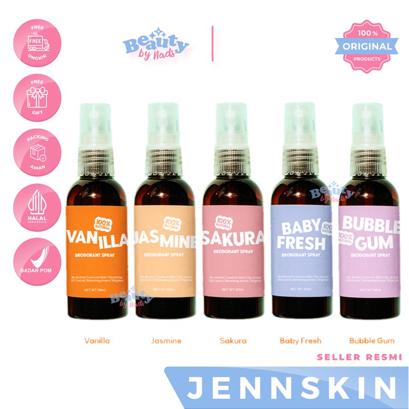Jual BEAUTYBY.NADS | DEODORANT BY JENNSKIN DEODORANT SPRAY JENN SKIN ...