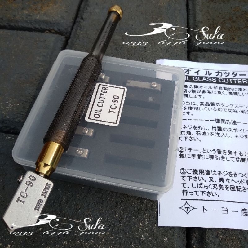 Jual Tc 90 Toyo Glass Cutter Mata Toyo Tc 90 Alat Potong Kaca Tc 90 Oil ...