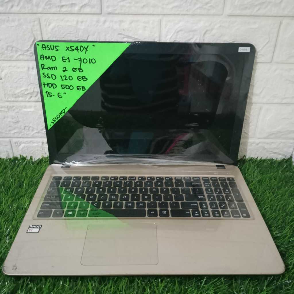Jual LAPTOP MURAH ASUS X540Y AMD E1-7010 RAM 2GB SSD 120GB HDD 500GB 15 ...