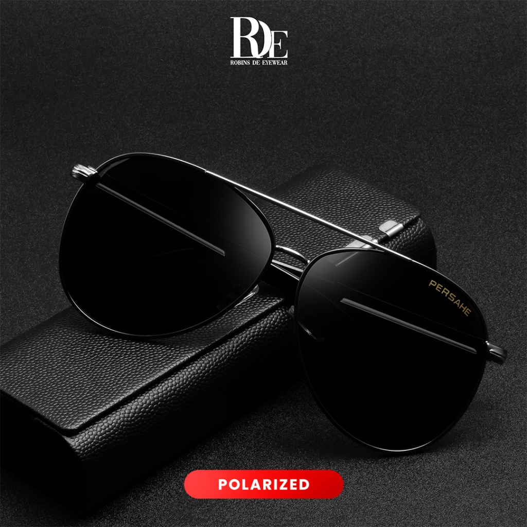 Jual SALE Robins Kacamata Aviator Polarized Anti Radiasi UV400 Sunglasses Retro Fashion Pria ...