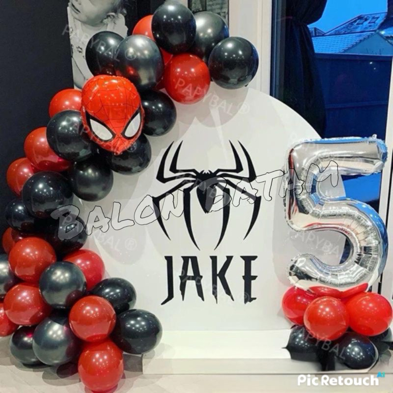 Jual Paket Balon spiderman Angka Mini set 55pcs | Shopee Indonesia