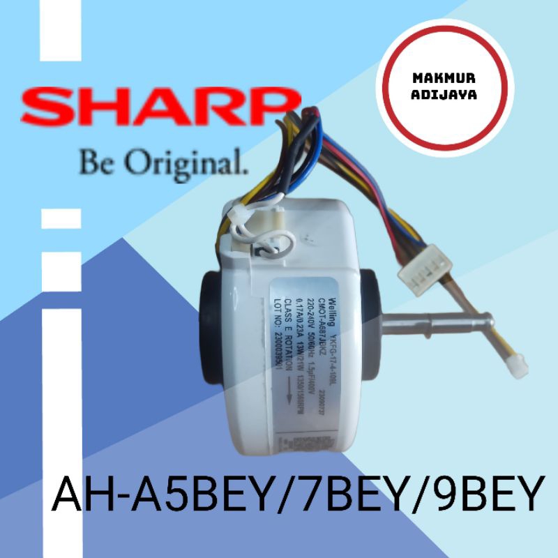 Jual Fan motor indoor AC SHARP Original AH-A5BEY/BMY AH-A7BEY/BMY AH ...