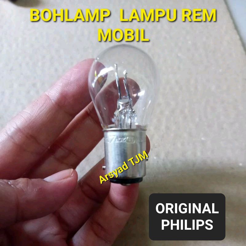 Jual Bohlamp Lampu Rem Stop Kaki 2 Putar Bayonet Philips Koito P21/5W ...