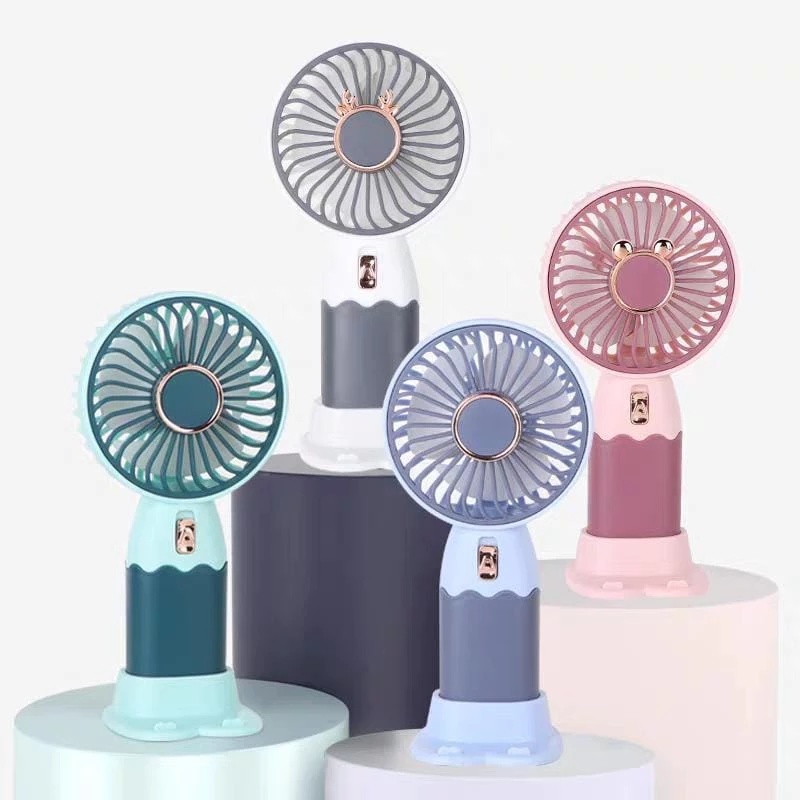 Jual MIISOO Kipas Angin Mini Portable Genggam Tangan Karakter Lucu Mini ...