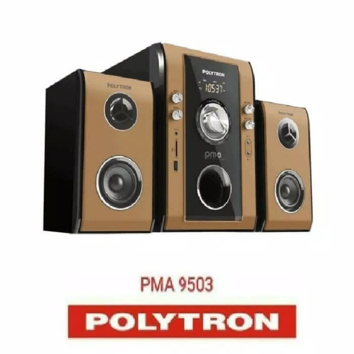Jual SPEAKER POLYTRON PMA 9503 / POLYTRON SPEAKER PMA 9503 BLACK GOLD [BLUETOOTH/ AUX / USB ...