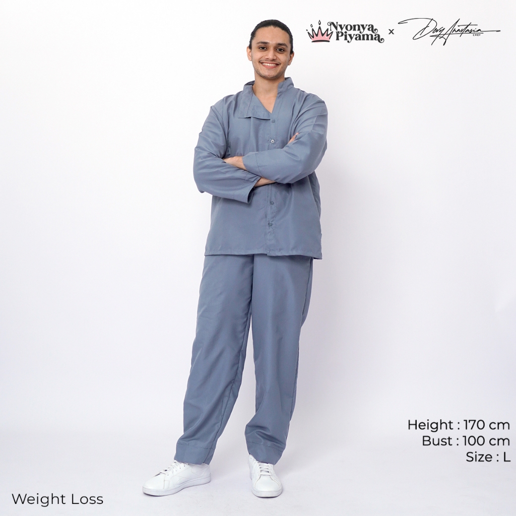 Jual Chef Pajamas Nyonya Piyama X Devy Anastasia Couple Set Baju ok ...