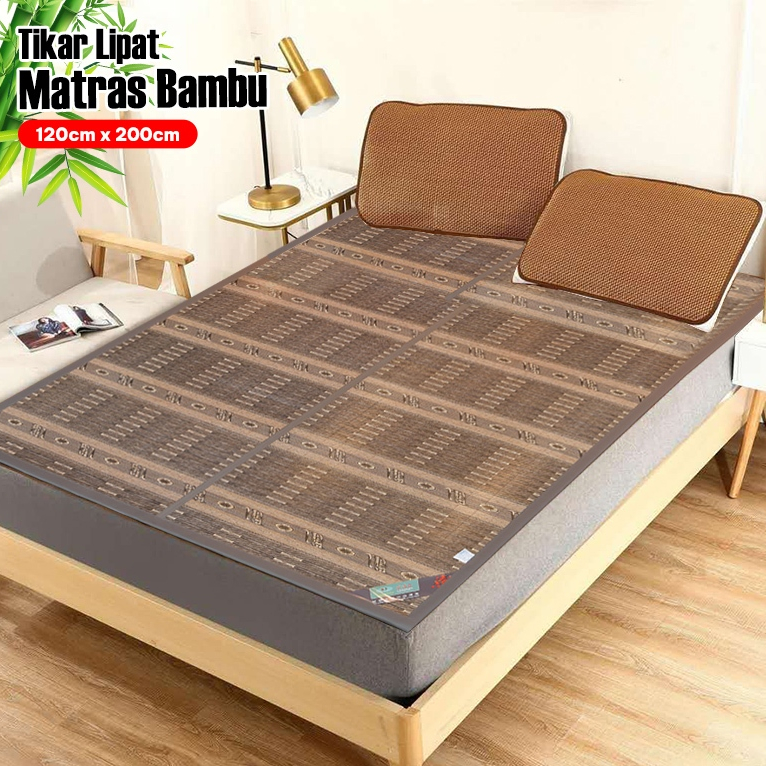 Jual NEW!! COD - Tikar Lipat Bambu Alas Lantai Motif 2 Sisi / Karpet ...