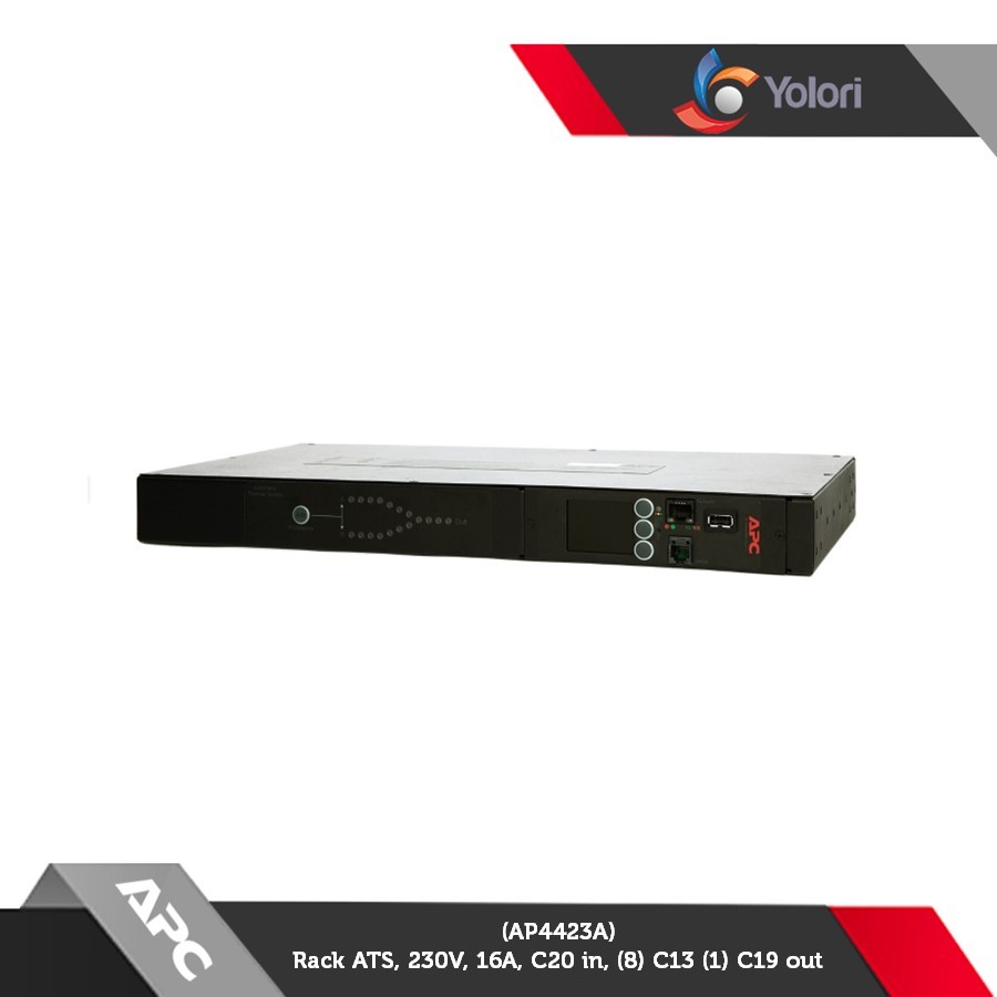Jual APC NetShelter Rack Automatic Transfer Switch 1U 16A 230V AP4423A ...