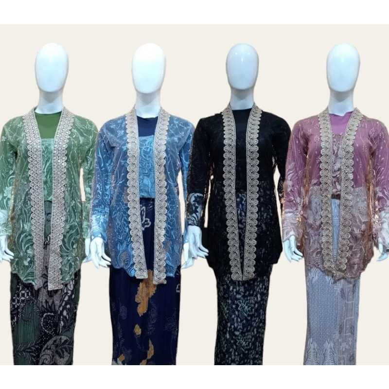 Jual ATASAN KEBAYA RENDA BAHAN TILLE TRADISIONAL WISUDA KONDANGAN ...