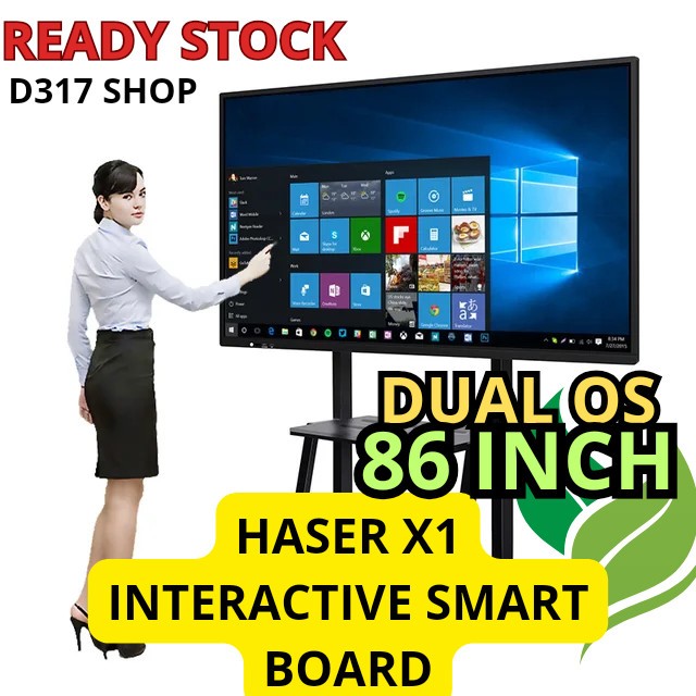 Jual Interactive Smart White Board Digital Haser X1 86 INCH Dual OS ...
