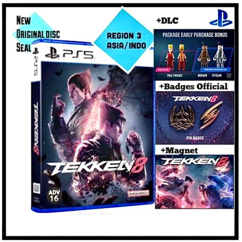 Jual Tekken 8 Ps5 Teken Tekken8 Teken8 Ps 5 Kaset game Playstation ...