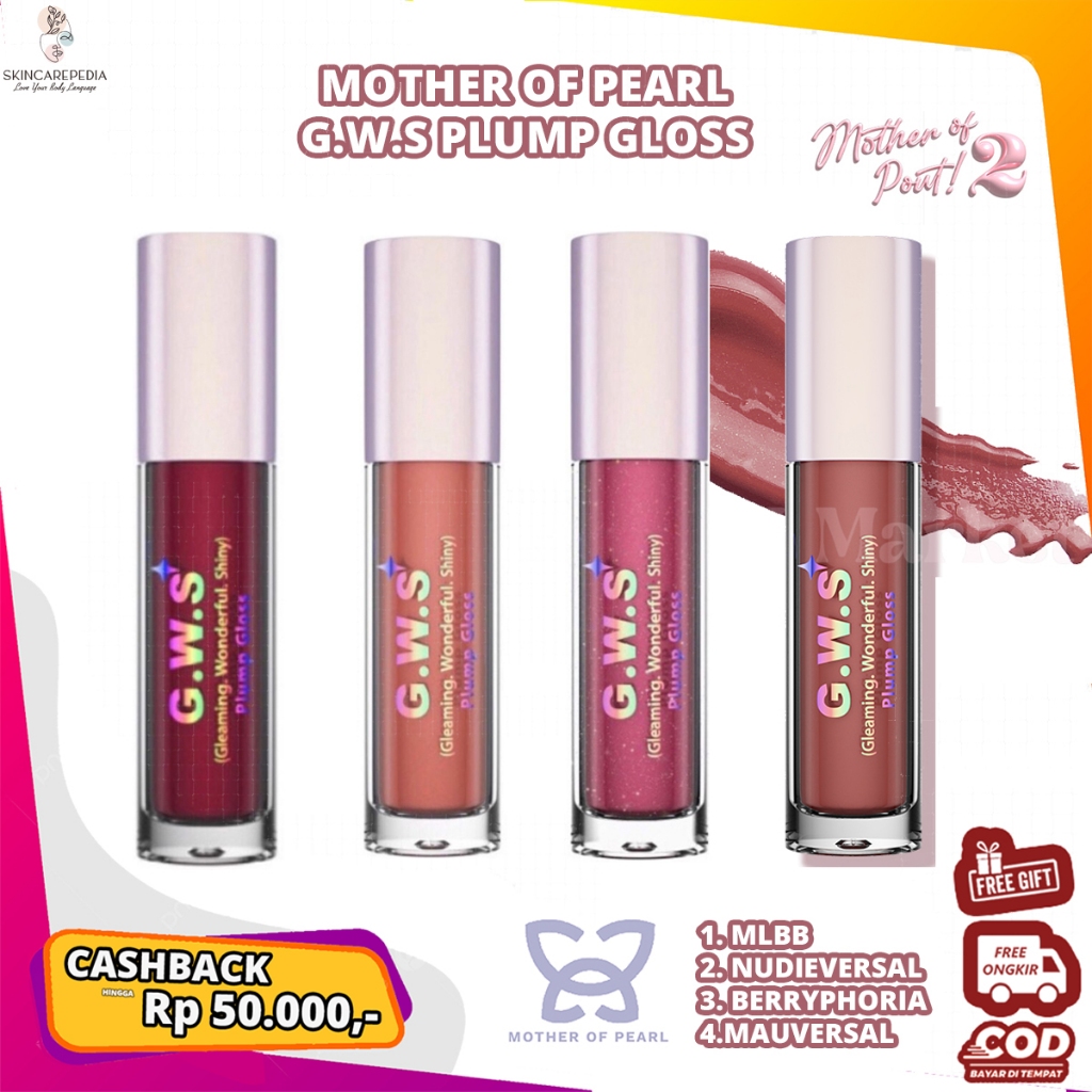 Jual BERRYPHORIA [Made By Tasya Farasya] Mother Of Pearl MOP - GWS PLUMP GLOSS LIPGLOSS G.W.S ...