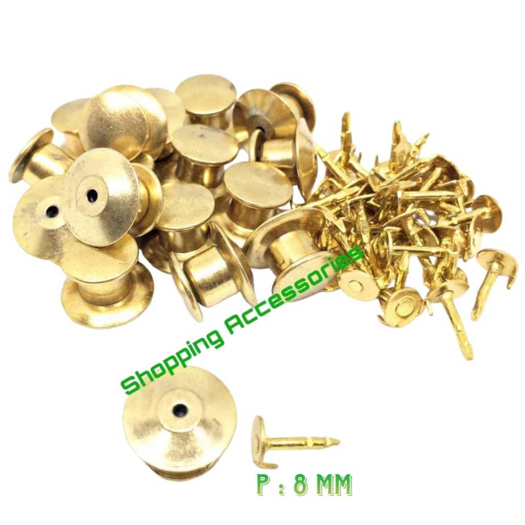 Jual Manset Knop Kancing Gepeng Plus Paku 8mm [[[ MANSET GP PAKU 8mm ...