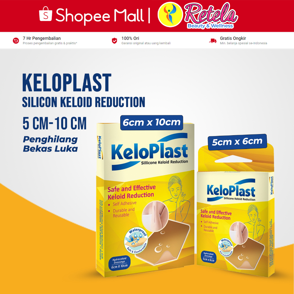 Jual Keloplast Silicon Keloid Reduction Waterproof / Penghilang Bekas ...
