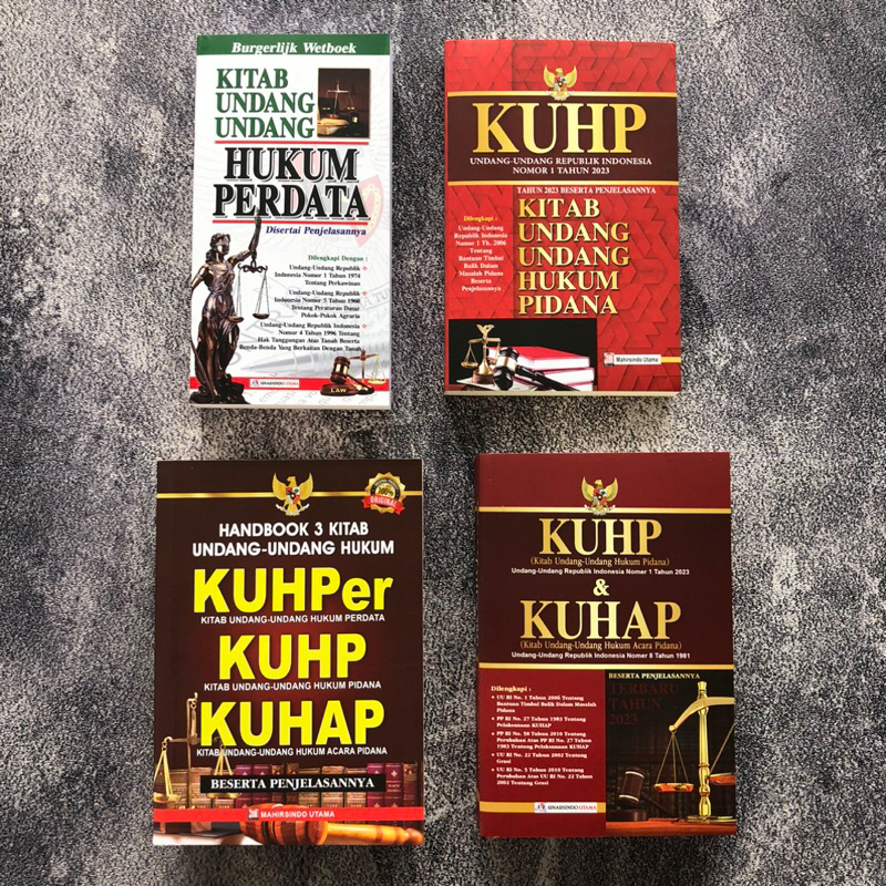 Jual PRODUK SINARSINDO UTAMA & MAHIRSINDO UTAMA - 1 3 4 BUKU KUHP/KUHPer/KUHP & KUHAP/KUHPer ...