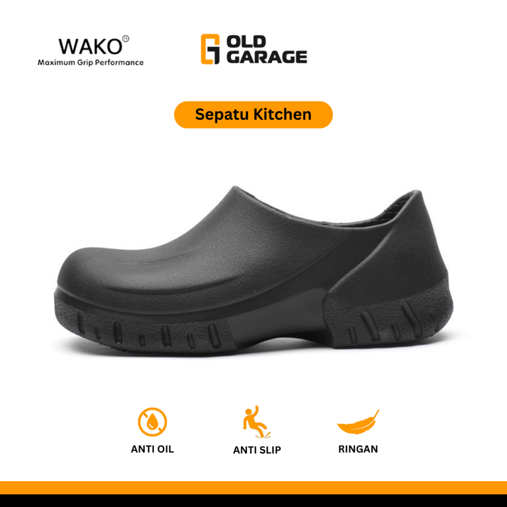 Jual Sepatu Kitchen Pria Chef Shoes Sepatu Chef WAKO 9033 | Shopee ...