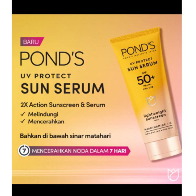 Jual Ponds UV protect Sun Serum Sunscreen Spf 50+PA++++ 30gr | Shopee Indonesia