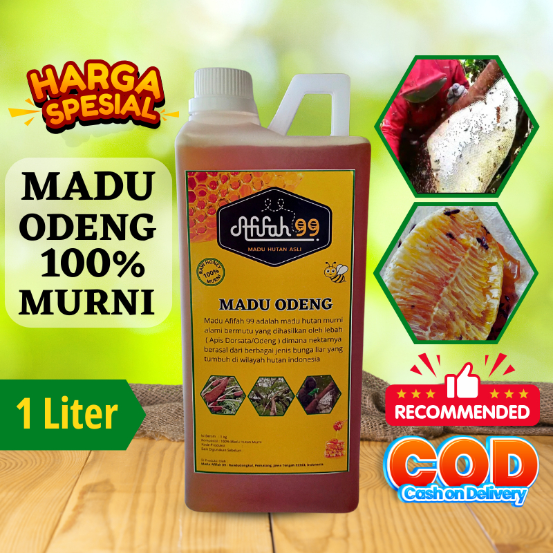 Jual Madu Asli - Madu Odeng 1Liter (1000 ml) Madu Afifah 99 - Madu ...
