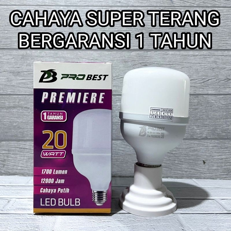 Jual PROBEST PREMIERE LAMPU LED CAPSULE JUMBO 20W 20 WATT PREMIER REVO VARIO SNI E27 BOHLAM ...