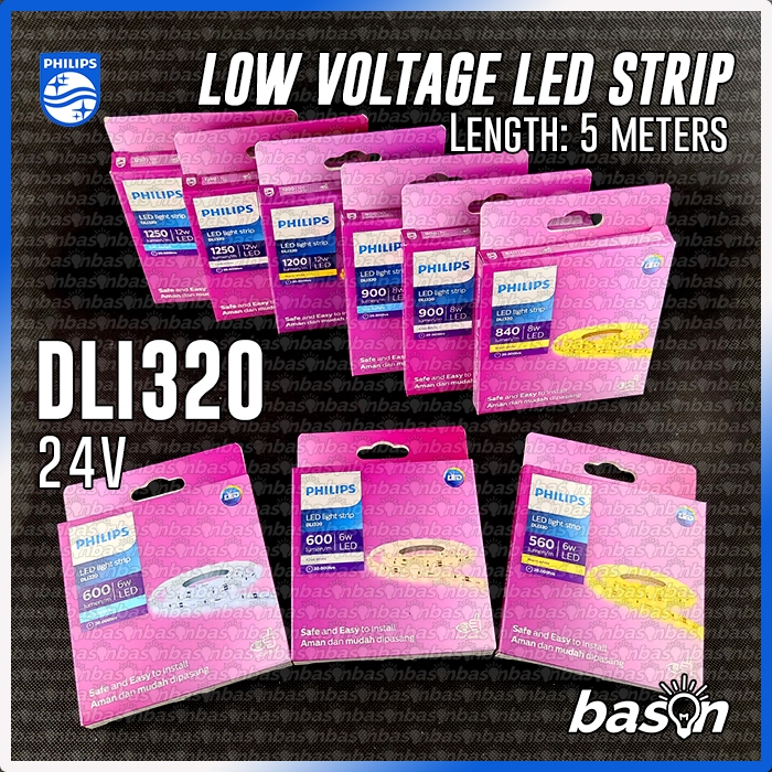 Jual PHILIPS DLI320 6W 8W 12W 24V DC 5 meter - Flexible LED Strip Kit ...