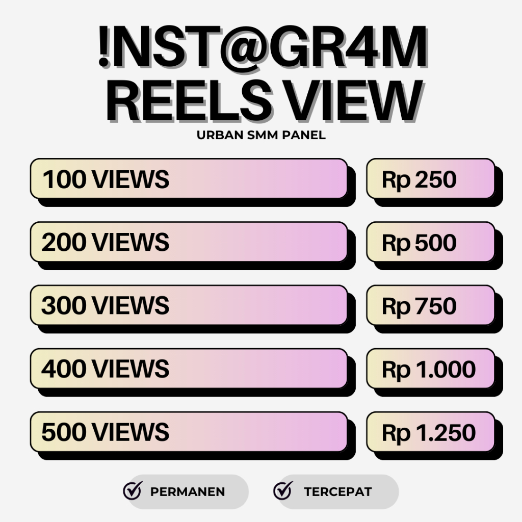 Jual URBAN SMM - Views Reels Instagram| Viewers Instagram Worldwide| View Instagram Bergaransi ...