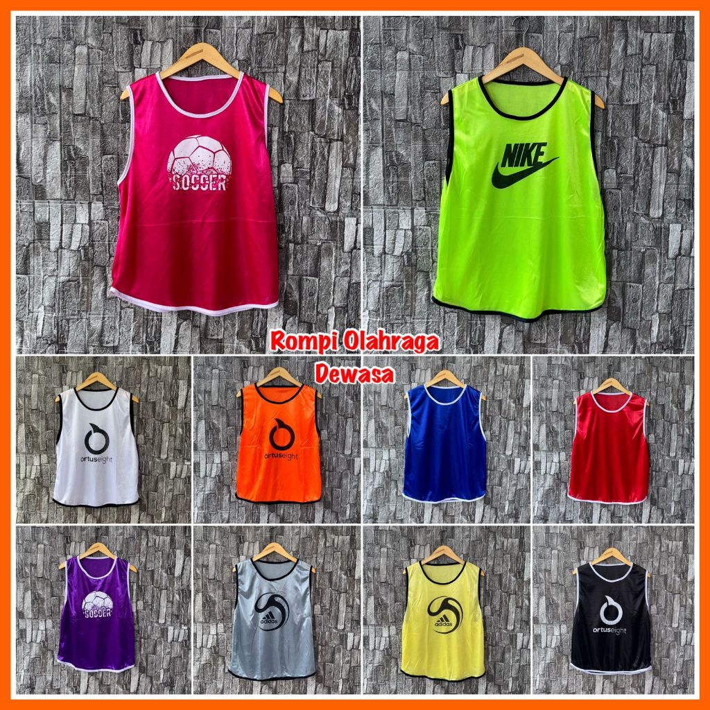 Jual ROMPI BOLA DEWASA ROMPI FUTSAL PRIA WANITA ROMPI LATIHAN BOLA ...